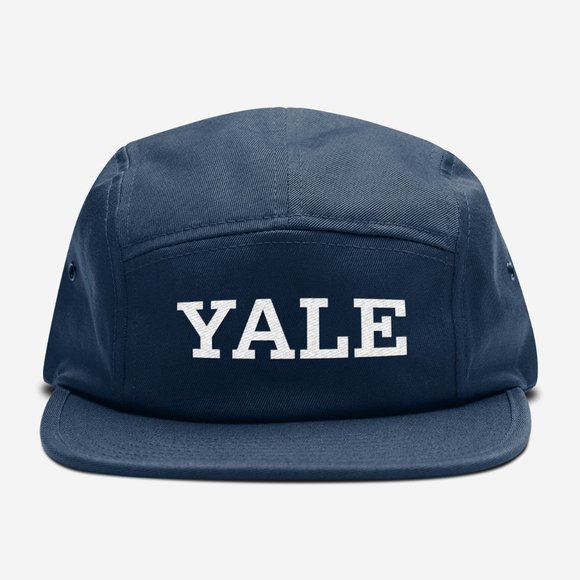 Accessories | New Yale Wordmark 5 Panel Camper Strapback Hat Navy ...